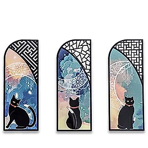 A Good Day PET Bookmark Cat Literature and Art Account Page Daily Page School Reading Book Stationer Y1X9 6 Folder Creative Mark
