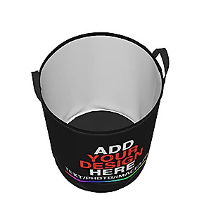 Custom Laundry Basket Personalized Laundry Basket Customized Laundry Basket with Photo/Text Collapsible Storage Basket Medium 19.6" x 15.7"