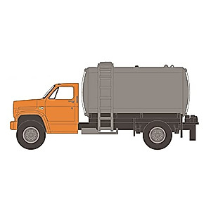 1982 Chevy C-60 Fertilizer Truck, Orange and Silver - Greenlight 45140A/48-1/64 Scale Diecast Replica
