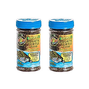 Zoo Med Natural Aquatic Turtle Food - Hatchling Formula (Pellets) 1.9 oz - Pack of 2