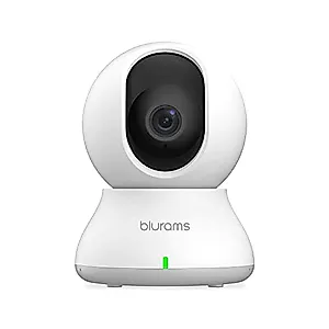blurams Security Camera, 2K Indoor Camera 360-degree Pet Camera for Home Security w/ Motion Tracking, Phone App, 2-Way Audio, IR Night Vision, Siren, Works with Alexa & Google Assistant