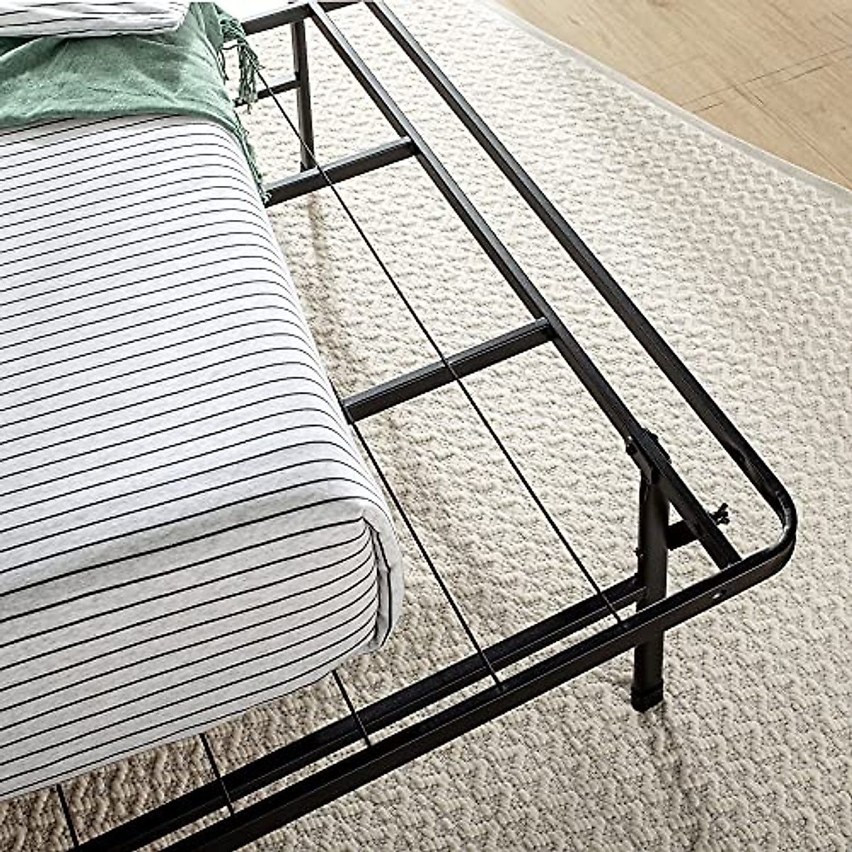 ZINUS SmartBase Heavy Duty Mattress Foundation / 14 Inch Metal Platform Bed Frame / No Box Spring Needed / Sturdy Steel Frame / Underbed Storage, Queen