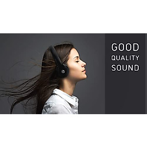 Manhattan Bluetooth On-Ear Headphones - Lightweight, 3.5mm Audio Port for Wired Use, Adjustable, Foldable, Padded Ear Cushion, Microphone & Controls – for Gym, School, Kids - 3 Yr Mfg Warranty–180641