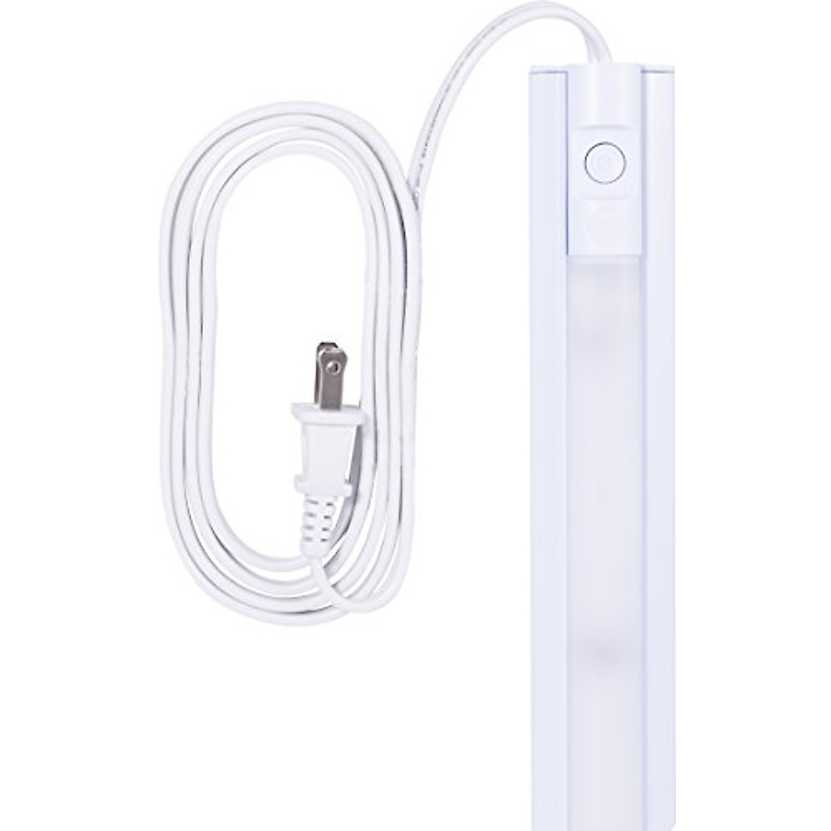 Enbrighten 16 Inch LED Premium Under Cabinet Light Fixture, Plug-In, Bright White 3000K, 384 Lumens, Plastic Housing, On/Off Switch, Perfect for Kitchen, Home Office, Garage, Workbench & more, 26535