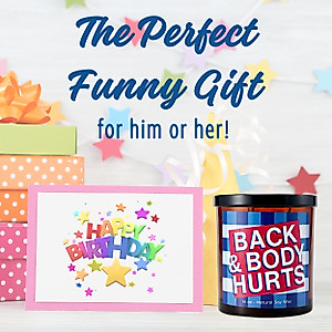 SUiSSA Funny Birthday Candle | 14 oz, 3-Wick Soy Candle for 30th 40th 50th and 60th Birthday | Funny Happy Birthday Gifts for Women & Men | 50th Birthday Gifts for Her | Funny Gifts for Women & Men