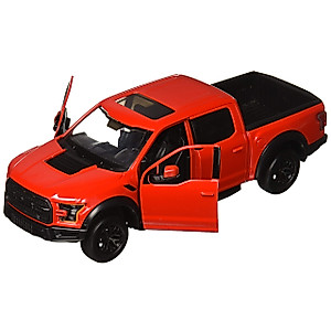 Motormax 79344RD 1: 27 W/B - 2017 Ford F-150 Raptor, Red