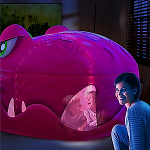 Light-Up Air Tent, Inflatable Blow Up Tent - 30 Seconds Setup - Kids Toys, Age 3 4 5 6 7 8 Years Old - Fort Building - Birthday Gift Idea for Boys and Girls Ages 4-6, Dinosaur Toys