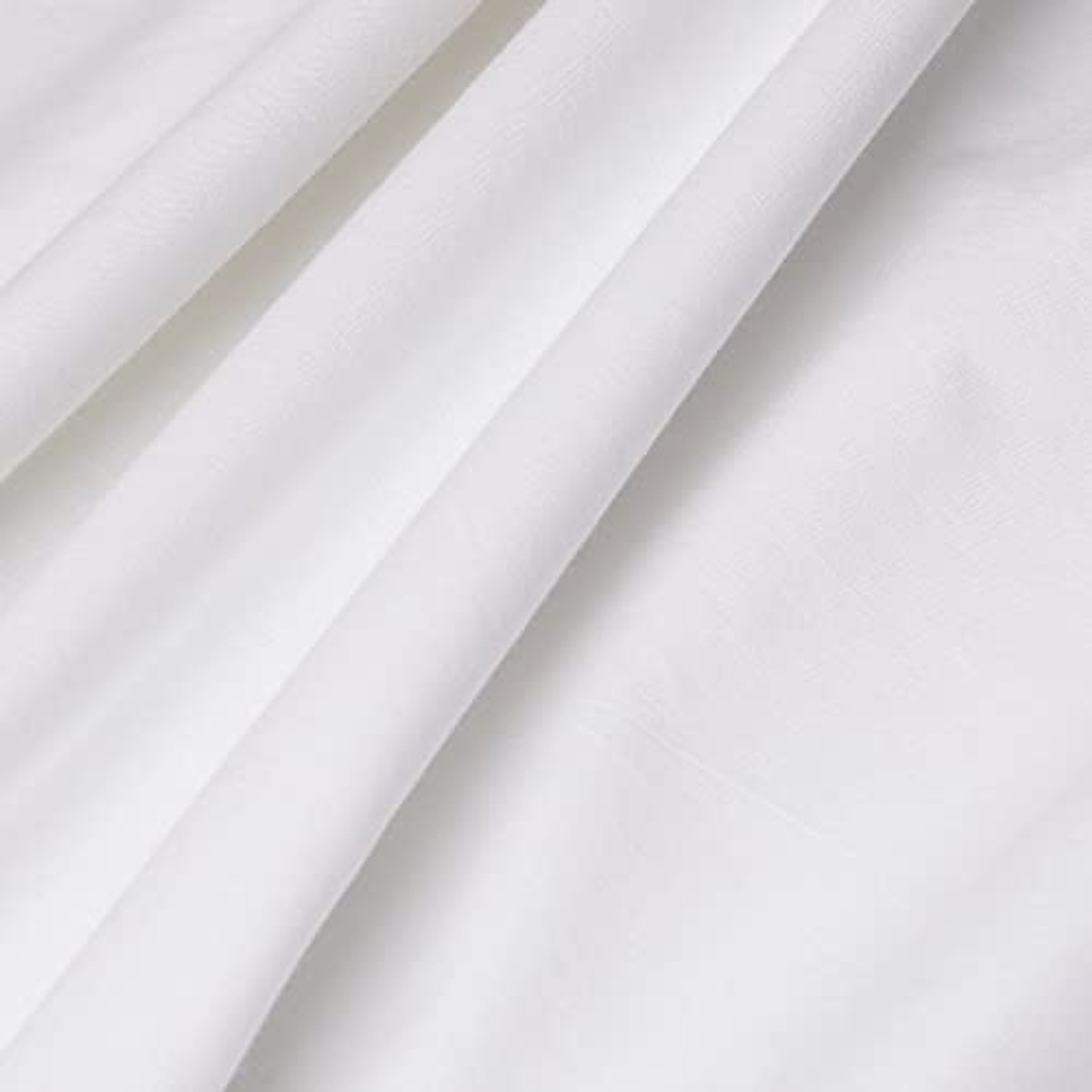 DwellStudio 100% Cotton Percale Sheet Set - Deep Pocket, 4 Piece - 1 Flat, 1 Deep Pocket Fitted Sheet and 2 Pillowcases, Crisp Cool and Strong Bed Linen (King, White)
