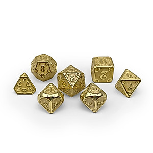 Norse Foundry Dungeon Delve Metal Dice Set - Forge Your Adventure: Premium Zinc Alloy D20 Dice Set - Complete Set for TTRPG - Boost Your Gaming Experience with Metal Dice