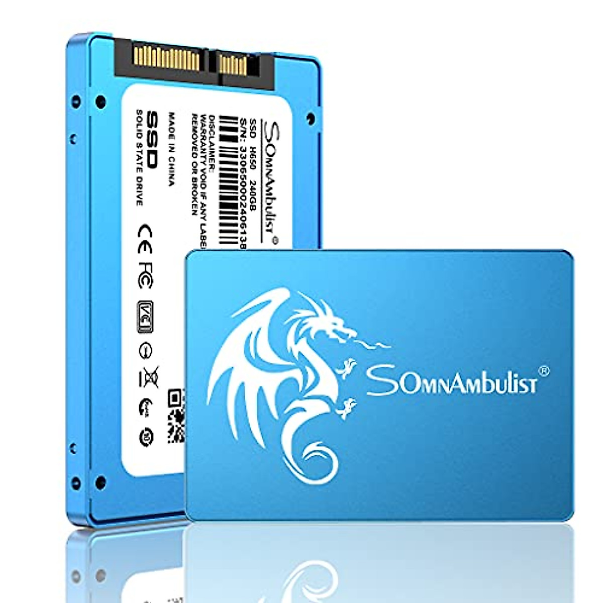 Somnambulist 2.5" Built-in SSD Hard Disk SATA3 120GB 240GB 60GB SSD (Blue Dragon-120GB)