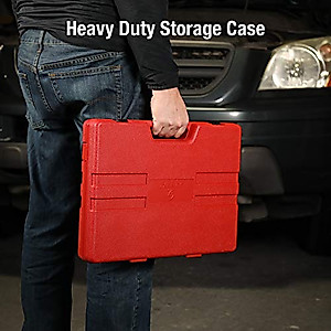 Sunex 2569, 1/2" Drive Master Impact Socket Set, 43Piece, Metric, 9mm - 30mm, Standard/Deep, Cr-Mo Alloy Steel, Radius Corner Design, Heavy Duty Storage Case, Universal Joint & Impact Extensions