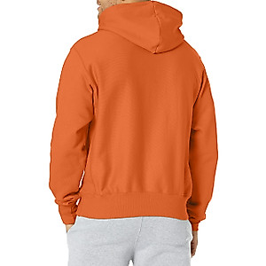 Champion mens Champion Men's Reverse Weave Pullover, Left Chest C Hooded Sweatshirt, Texas Orange-y06145, X-Small US
