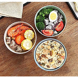 Cereal Bowls，6 Pack 24 oz Bowls Set, Food Grade Safe Durable PP Bowls for Soup, Salad, Cereal, Pasta, Yogurt, Heat and Cold Resistant, Dishwasher Safe Bowls，eco- friendly and degradable