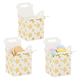 Mini Gold Favor Boxes 36 Pack for Weddings & Celebrations