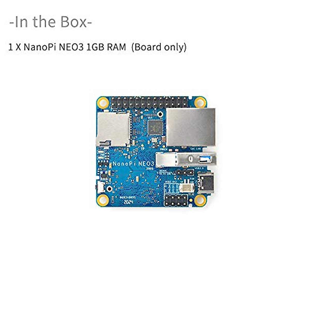 NanoPi NEO3 Rockchip RK3288 Tiny ARM Single Board Computer with 1GB RAM USB3.0,Gbps Ethernet and Unique MAC Address