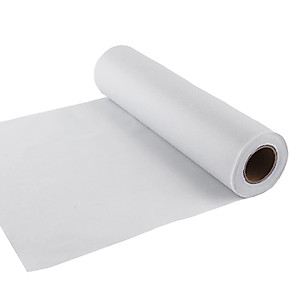 Fusible Interfacing, 11.6" x10.9yd Polyester Non-Woven Interfacing Single-Sided Iron on Interfacing Lightweight Medium Weight Iron-On Interfacing for Sewing Quilting Crafting