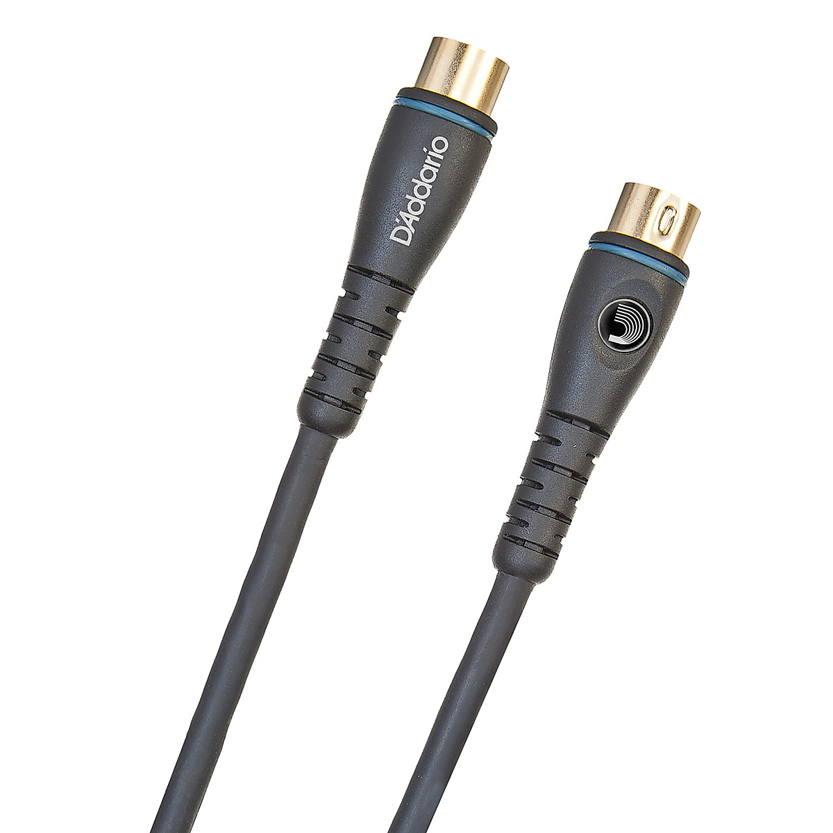 D'Addario Accessories Midi Cable - Shielded for Noise Reduction - Great for Phantom Power - Gold Plated Plug - 20 Feet/7.62 Meters - 1 Pack