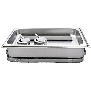 TigerChef Chafing Dish Buffet Set - Chaffing Dishes Stainless Steel - Chafer and Buffet Warmer Set with Steam Pans and Folding Frame - Food Warmers for Parties Buffets (1, 3 Third Inserts)