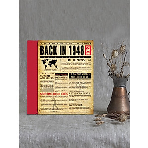 Inbufruy Funny 76th Birthday Card fo Man Woman, 1948 Vintage Birthday Cards for Him Her, Jumbo 76 Year Old Birthday Gift Cards for Grandpa Grandma Mom Dad, 76 Years Anniversary Card for Husband Wife