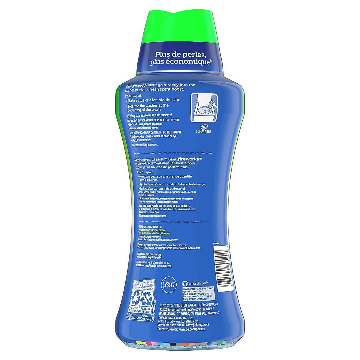 Gain Fireworks In-Wash Scent Booster Beads, Blissful Breeze, 26.5 oz