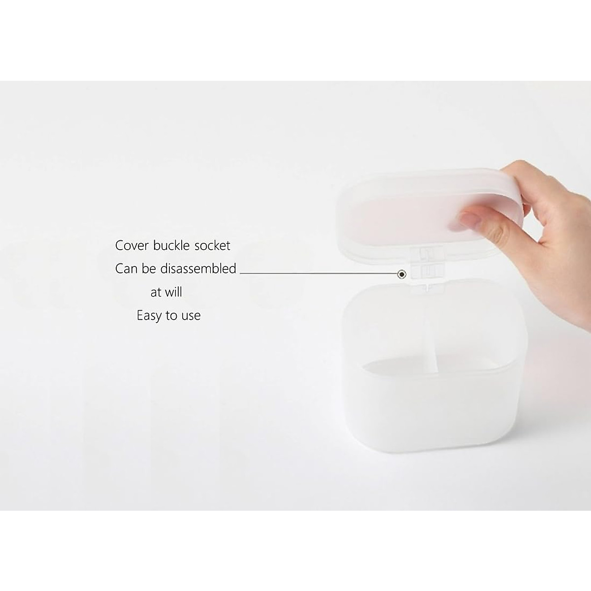 Sprigold home transparent cotton pads/swabs large capacity storage box with PP(polypropylene) material, easy to use and take,beautiful design, muti-purpose, moisture-proof and dust-proof (Home)