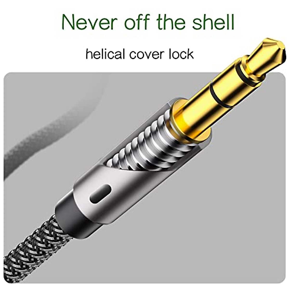 Ruaeoda Aux Cord 3 ft, 3.5mm Audio Cable Male to Male Stereo Hi-Fi Sound Nylon Braided aux to aux 1/8 Cable for Headphones Car Home Stereos Speakers Tablets