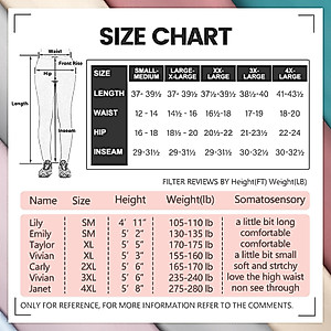 TNNZEET 7 Pack Leggings for Women - Black High Waisted Yoga Pants with Pockets Fleece Lined Leggings Women