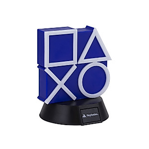 Paladone PlayStation 5 Icon Light Gaming Home Décor Merchandise Blue, PP7929PS