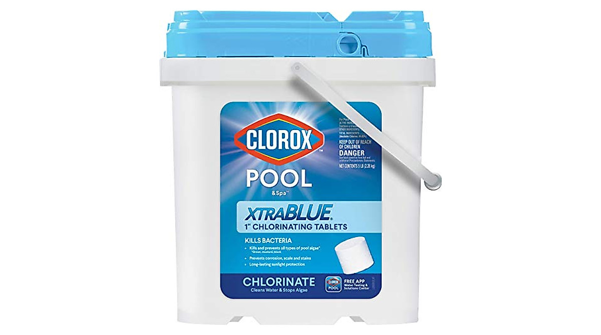 CLOROX Pool&Spa XtraBlue 1" Chlorinating Tabs, Kills bacteria (Perfect ...