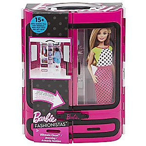 Barbie Fashionistas Ultimate Closet with Clothing and Accessories