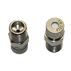 MANHONG Irrigation Dripper 2Pcs 0.1-0.6mm 1/8 Inch High Pressure Fog Misting Nozzle Copper Anti-drip Atomization Colling Sprinklers Garden Irrigation Tool (Color : 0.15mm)
