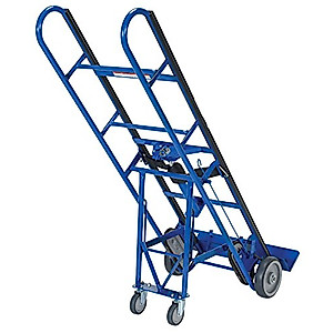 Vestil APPL-1200-66 Steel Appliance Cart with Ratchet, Swivel Rubber Wheels, 1,200 lb. Load Capacity, 66-3/4" Height x 24" Width X 17" Depth