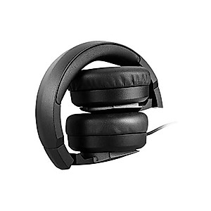 MSI Immerse GH61 Gaming Headset, Hi-Res Virtual 7.1 Surround Sound, Built-in ESS DAC & AMP, 3D Audio, Swappable Ear Cushions, 3.5mm Jack/USB, Carrying Case Included, PC/Mac/PS4/Xbox