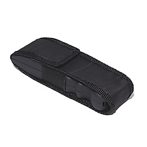 VIPERTEK Stun Gun with Safety Disable Pin LED Flashlight, Black