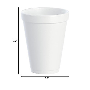 DART 12J12 12 oz Foam Cup (Case of 1000)
