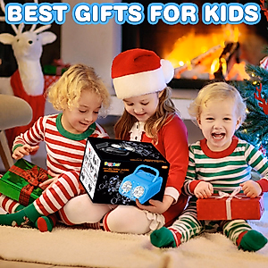 Kids Bubble Machine Automatic Bubble Blower - FUNNYB&G Bubble Maker 16000+ Bubbles Per Minute Bubble Toy for Parties Outdoor Wedding Christmas Birthday (Operated by Plugin or Batteries)