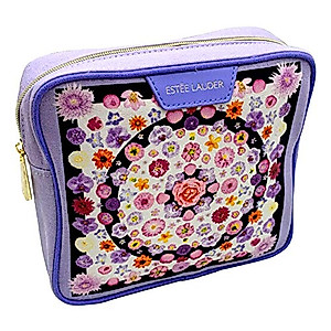 Estee Lauder Cosmetics Makeup Travel Bag (Amba Living ≈ Lavender Print)