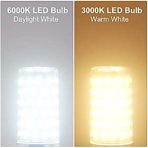 E12 LED bulb,16W candelabra LED light bulb,daylight white 6000K,100 Watt equivalent incandescent light bulbs,ceiling fan light bulbs,LED chandelier bulbs,1500lm LED bulbs,Non-dimmable E12 bulb,4 Pack