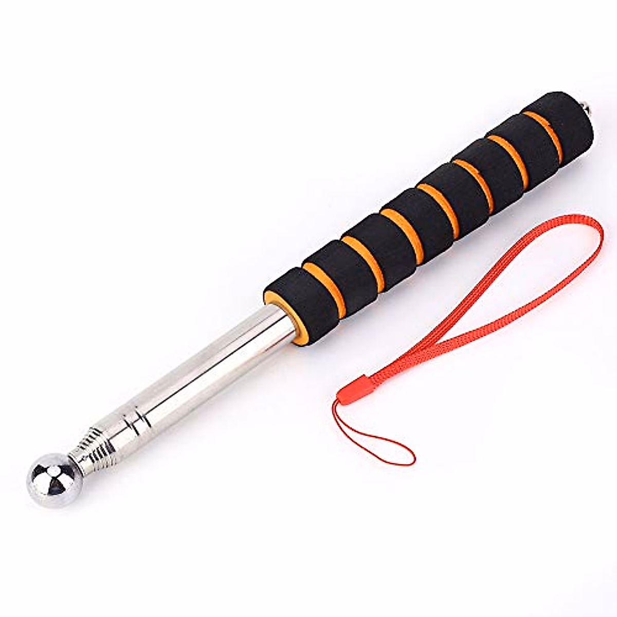 mumisuto Home Inspection Hammer, Telescopic Shockproof Empty Drum Hammer Portable Tile Hollow Inspection Tool with Sponge Handle For House Decoration Inspection, 130CM