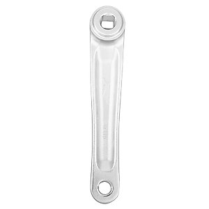 Bicycle Crank Arm, 170mm Bike Crank Leg Left Aluminum Alloy Single Chain Speed Crankset Replacement Accessory for Electric Hybrid Mountain Folding Commuter Road Exercise Repair Square Rhombic Hole