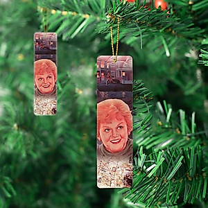 Bookmarks Ruler Metal Murder Reading She Tassels Wrote Bookworm Bookography Measure for Book Bibliophile Gift Reading Christmas Ornament Markers