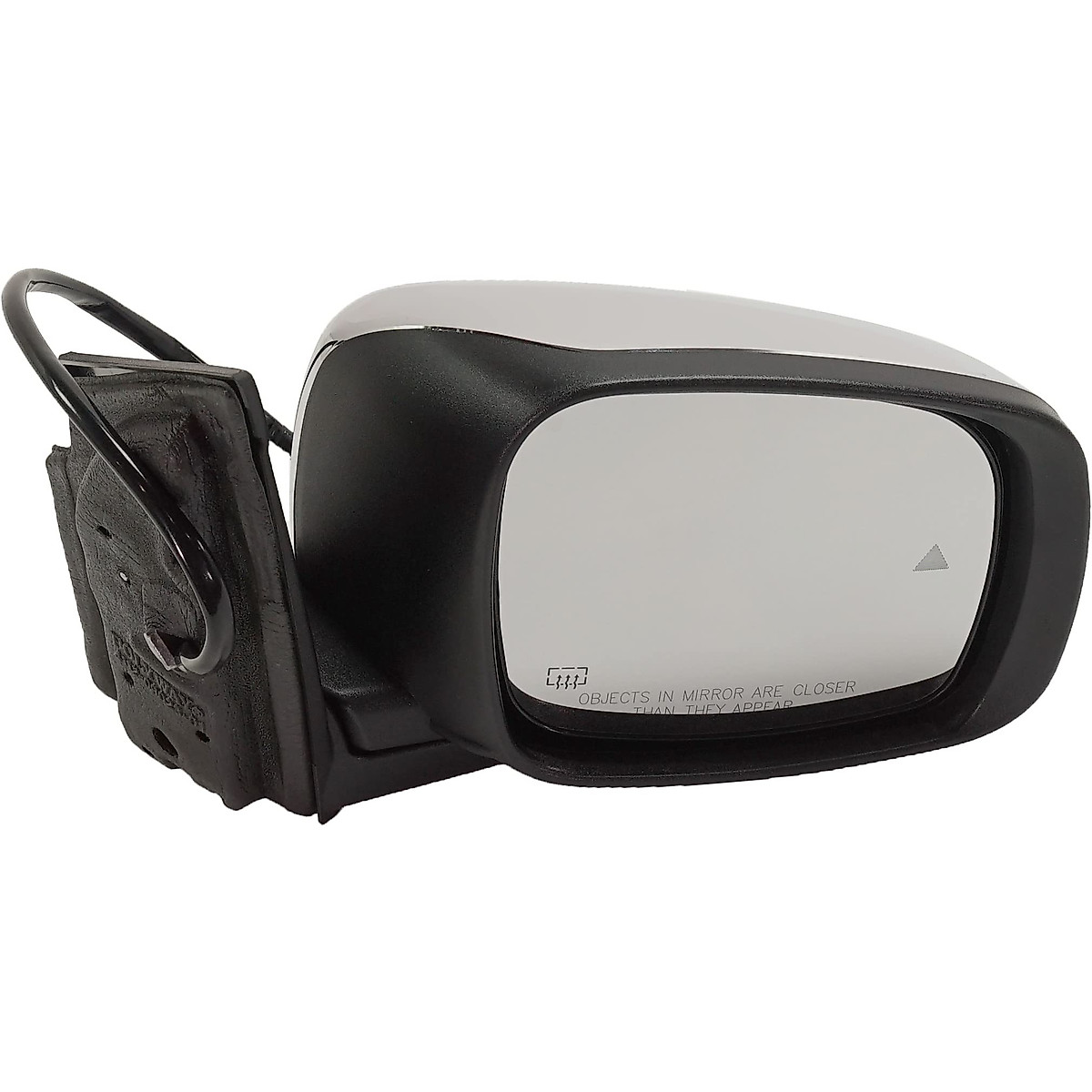Kool Vue Driver & Passenger Side Power Heated Mirrors for Dodge Grand Caravan Chrysler Town & Country 2009-2016 With Signal Light & Blind Spot Monitor; Without Memory Chrome