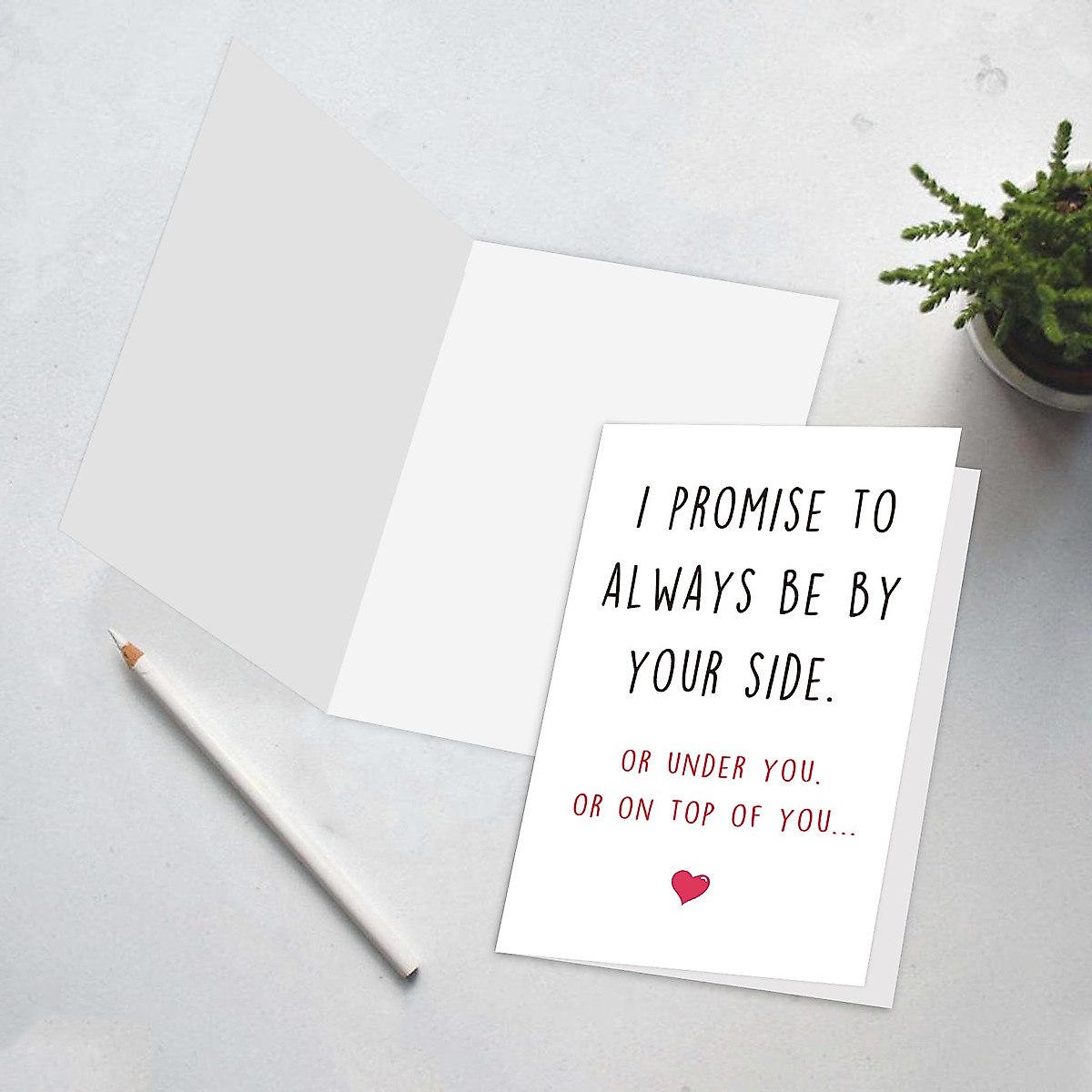 Alzombi Funny Anniversary Card, Birthday Card, Card for Boyfriend Husband Fiance Girlfriend Wife Fiancee