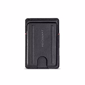 KeySmart Minimalist Wallet For Men - Credit Card Holder & RFID Blocking Wallet For Men - TecTuff Leather Easy Slide Slots - Compact & Lightweight Front Pocket Wallet 5 Card Capacity + Cash