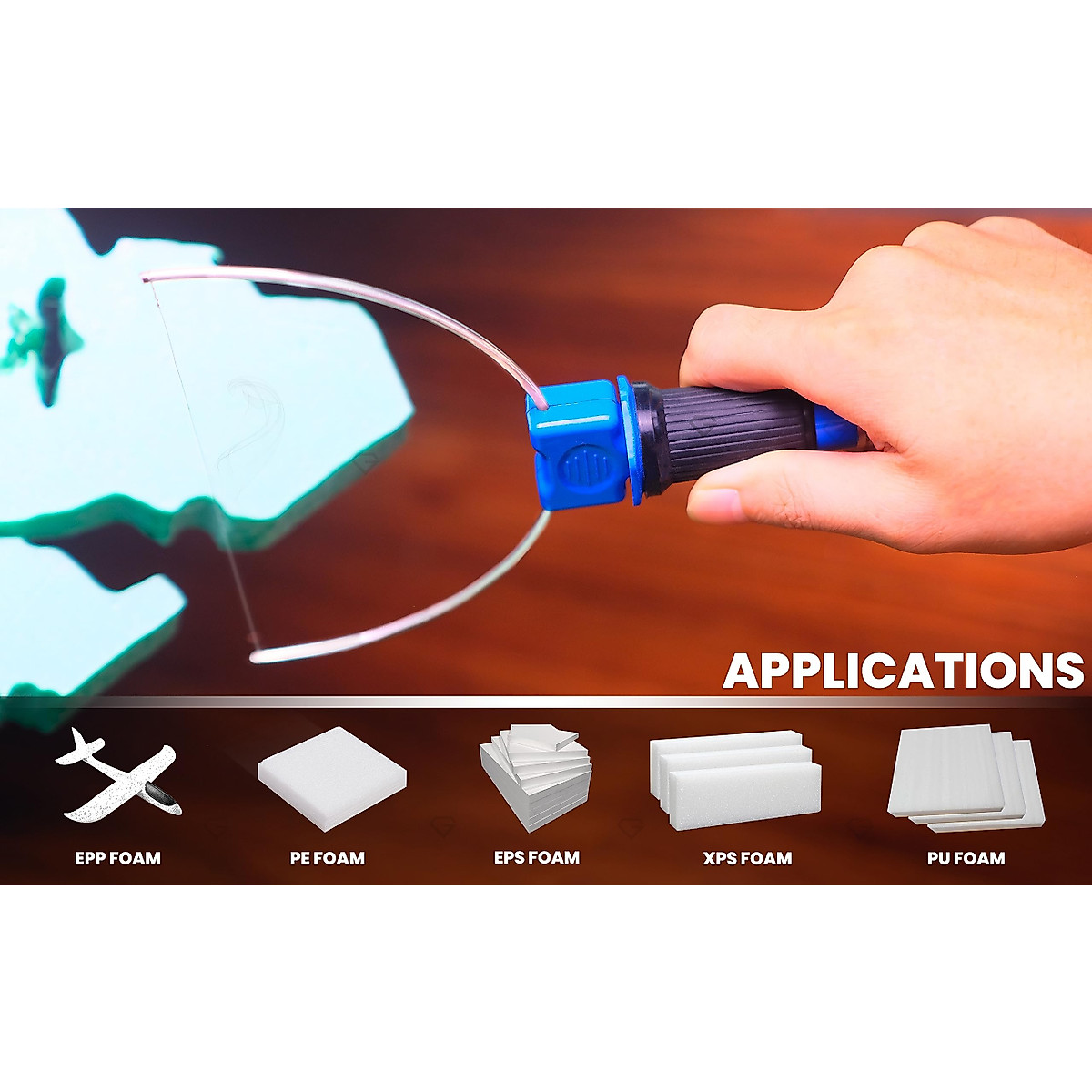 Perfect Mini Electric Hot Foam Cutter 3 in 1 Kit - Guritta Hot Wire Styrofoam Cutting Knife, Heated Foam Carving Sculpting Tool, 100-240V Stainless Steel Wire Bowl Cutting Pen Engraver Tips