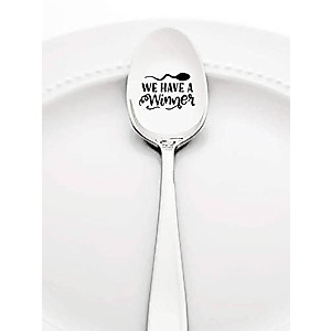 We have a winner You're Going To Be A Daddy Spoon Pregnancy Reveal Spoon Fun Announcement Ideas Husband Gift Idea Engraved Stainless Steel Spoon for New Dad