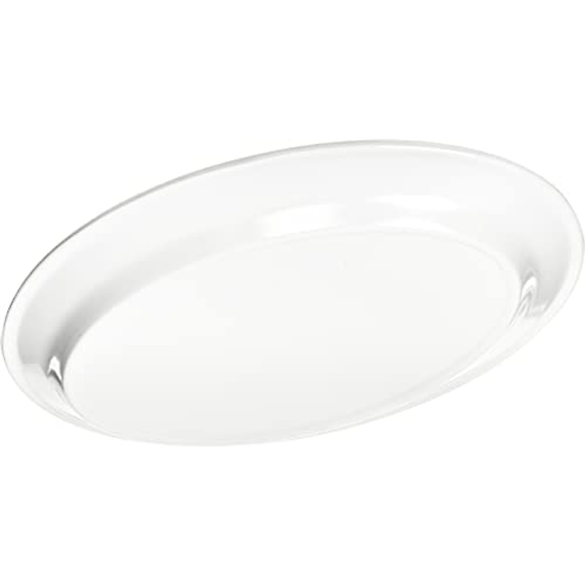 Carlisle FoodService Products ARR12002 Melamine Oval Platter, 12" Length x 8-1/2" Width x 1.07" Height, White, Large (Case of 12)