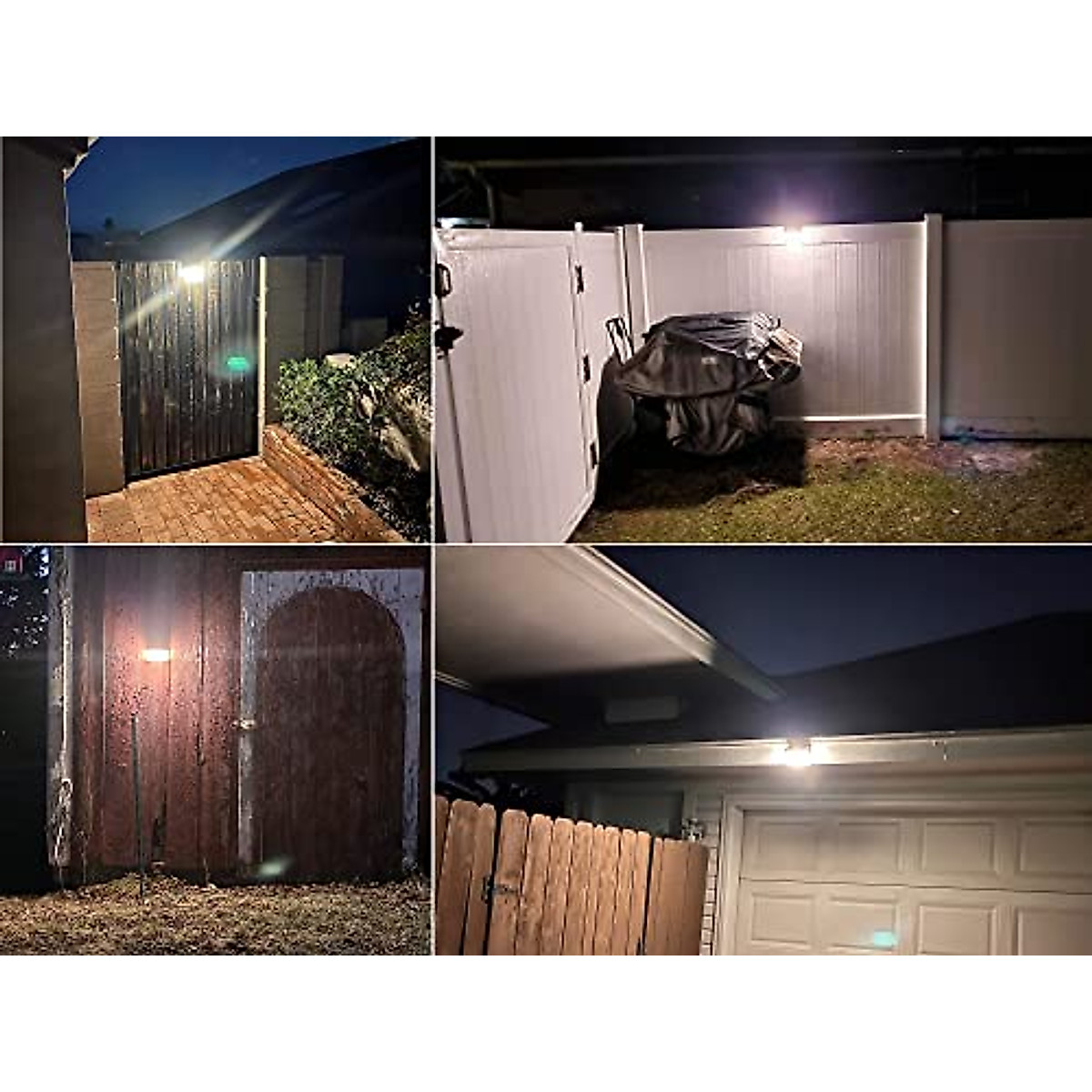 Pisool Solar Lights Outdoor, [2 Pack/3 Modes] Solar Motion Sensor Lights IP65 Waterproof Solar Powered Security Outdoor Wall Lights for Fence Deck Patio Porch Garden Garage (Warm White)