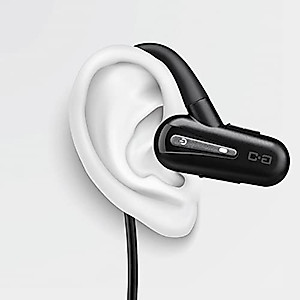 Open Ear Wireless Headphones, Air Conduction Open Earbuds with Clear Mic for Call, Quality Sound Extra Lightweight Comfortable & Healthy Wearing, for Outdoor Sport Gym Work, Bluetooth 5.0, CGS-B6