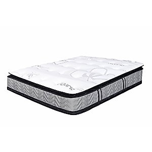 Spectra Orthopedic Mattress Organic 14 Inch Plush Knife Edge Pillow-top Double Sided Pocketed Coil Mattress